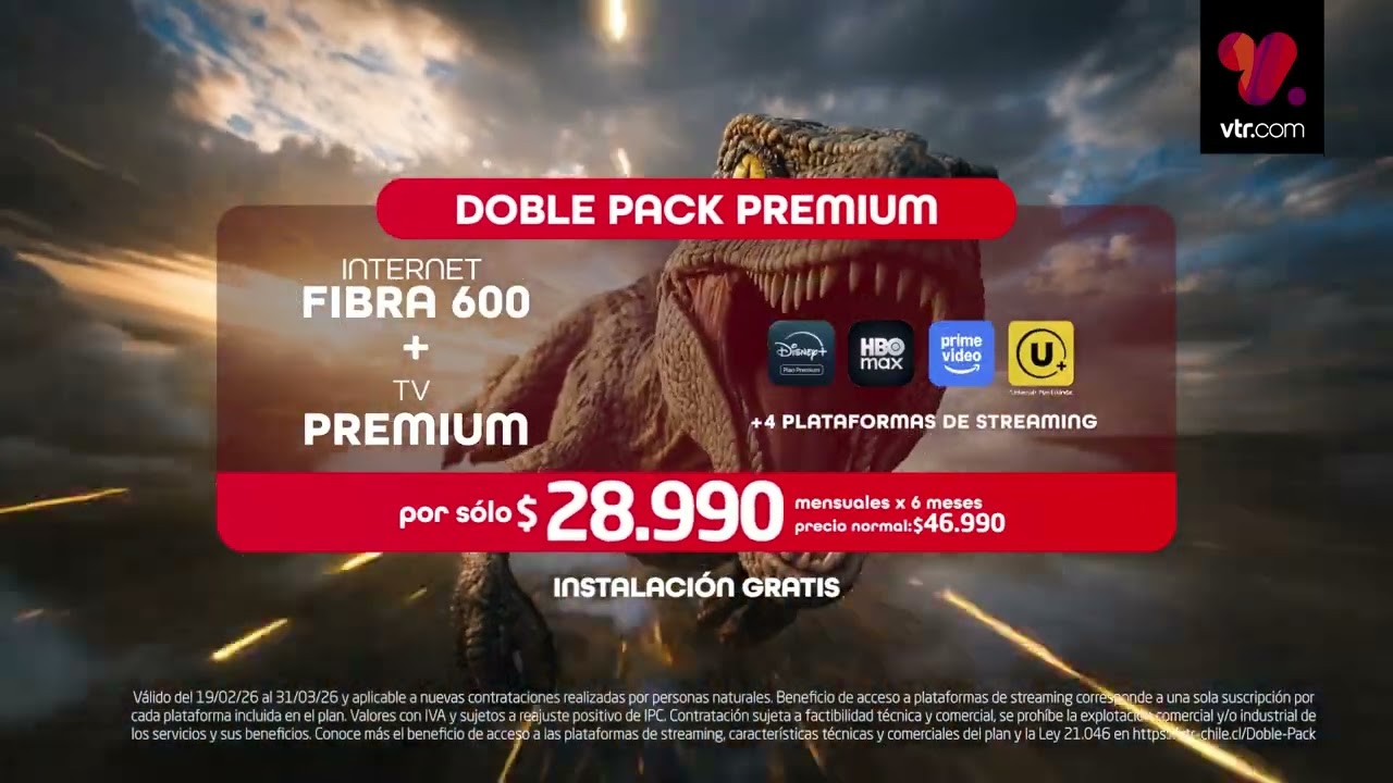 Vuela con la nueva internet fibra de VTR