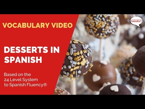 🍰 Los postres en español - Desserts in Spanish - Vocabulary video