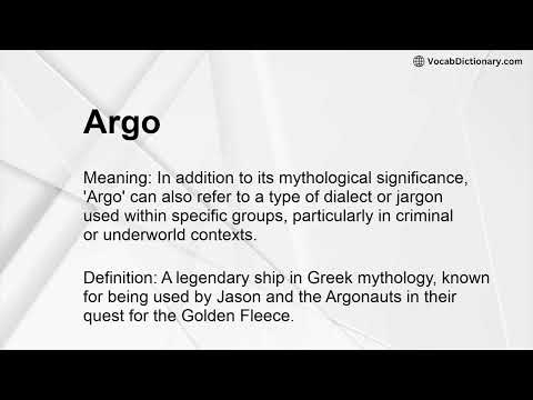 Argo Meaning