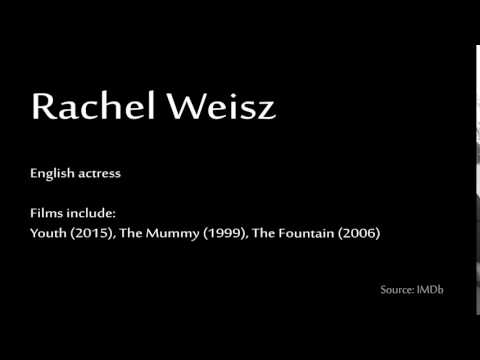 How to pronounce - Rachel Weisz