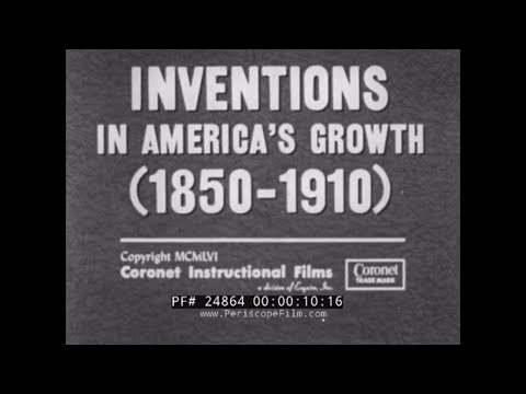 INVENTIONS IN AMERICA'S GROWTH 1850-1910 PHONOGRAPH, TELEPHONE, LIGHT BULB PH24864