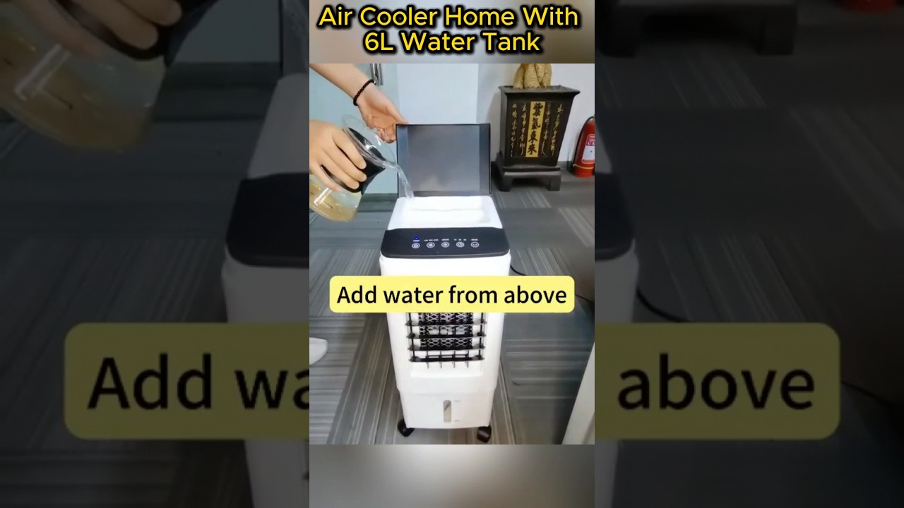 Stay Cool At Home With A 6l Water Tank Air Cooler - Three Speeds To Beat The Heat!