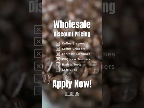 Get Wholesale Discount Pricing on Coffee Equipment - Apply Now!