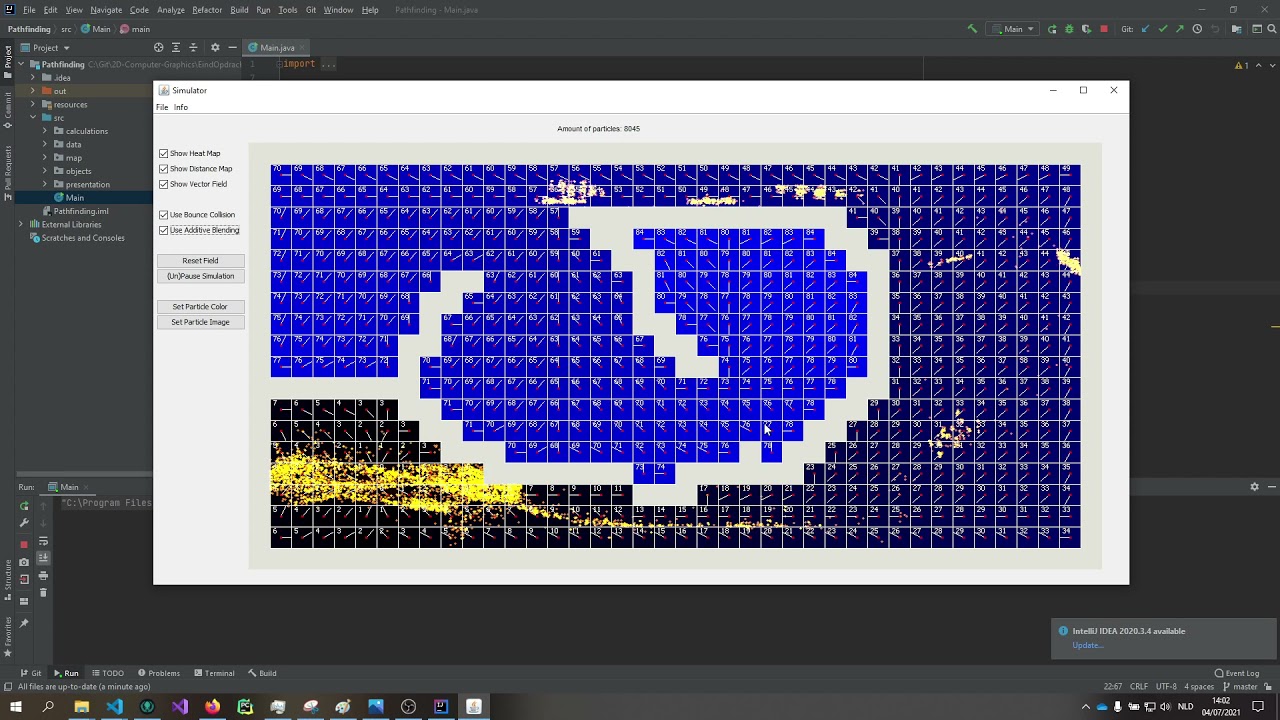 Goal-based vector field pathfinding algorithm - Showcase