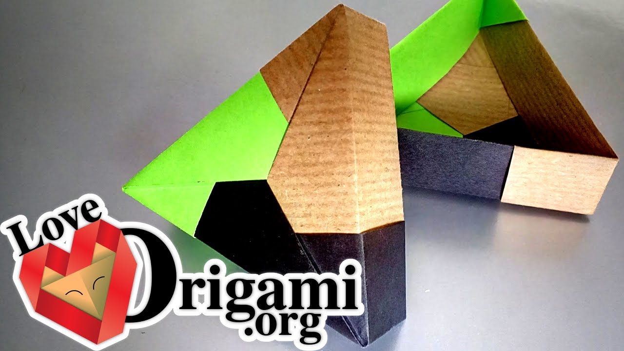 Triangle Origami Box - How to make an Origami Gift Box