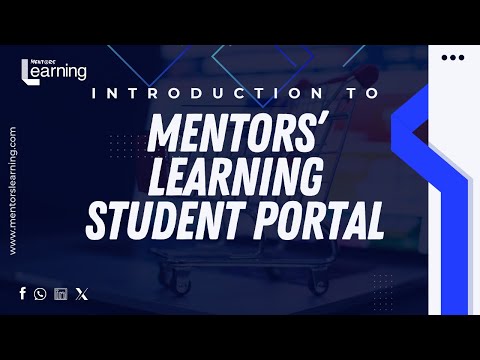 Introduction to Mentors' Learning student portal