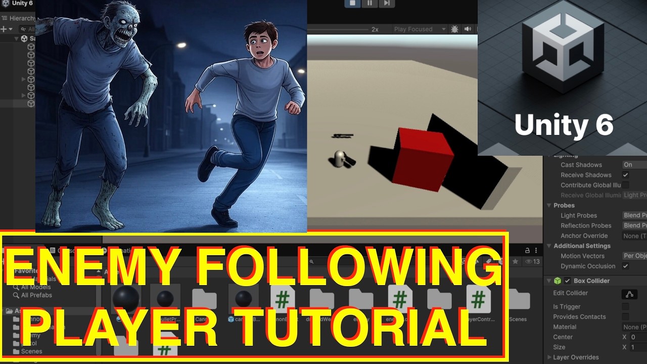 Unity 3D Tutorial for Beginners: How to Script an Enemy That Follows the Player (No AI)