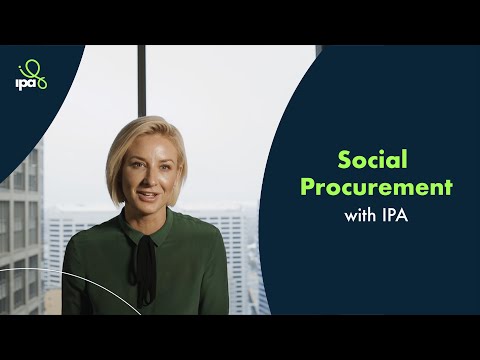 Join the Social Procurement Conversation - Meet IPA