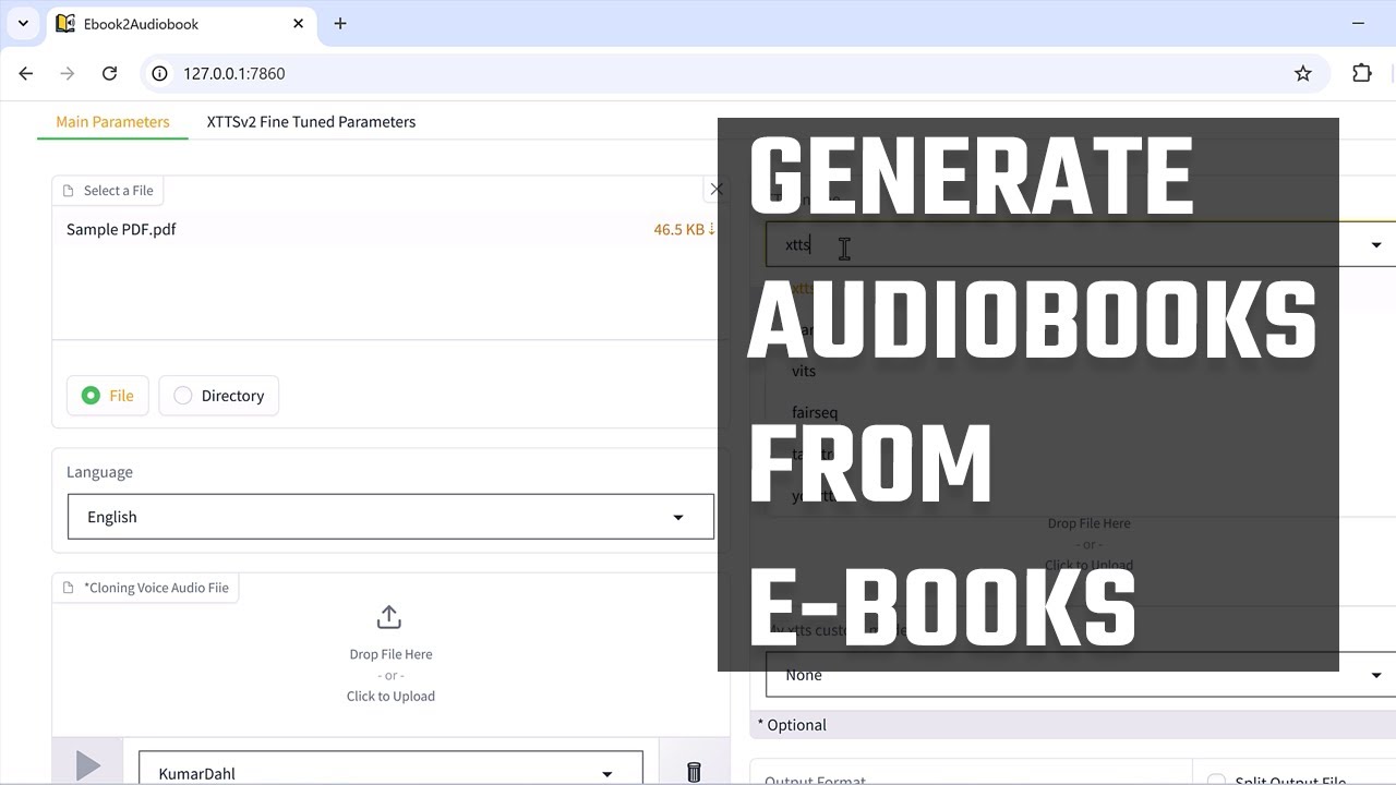 How to convert eBook to Audio Book? | Generate audiobooks from e-books non-DRM