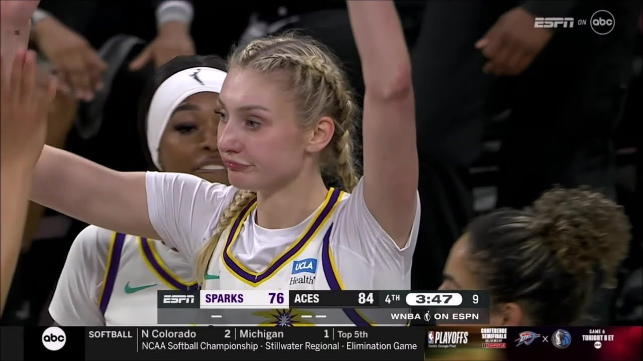 Cameron Brink Highlights In Los Angeles Sparks Loss vs Las Vegas Aces