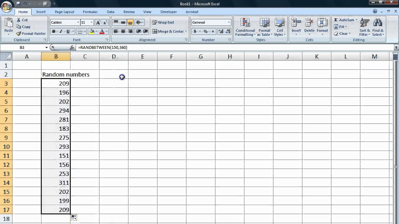 Basic statistics tutorial 6 Generating random data sets