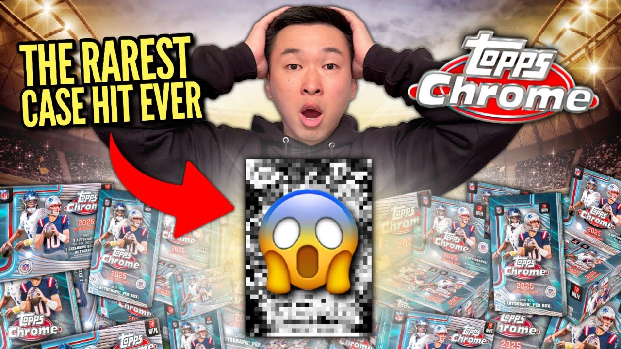 Opening the NEW TOPPS CHROME FOOTBALL until I pull a MONSTER HIT (RAREST CASE HIT EVER)! 😱🔥