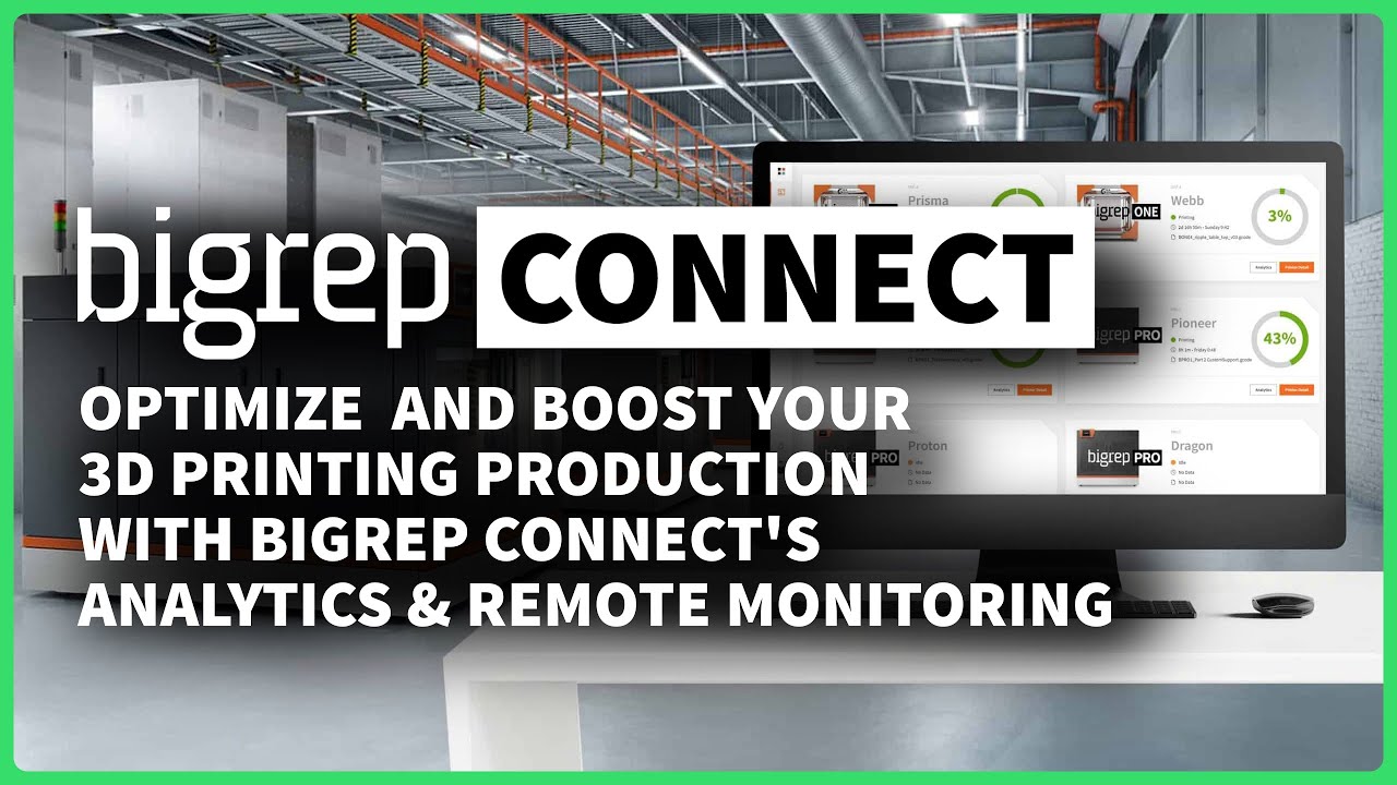 BigRep CONNECT: The Web-Based Solution for 3D Printer Analytics and Management