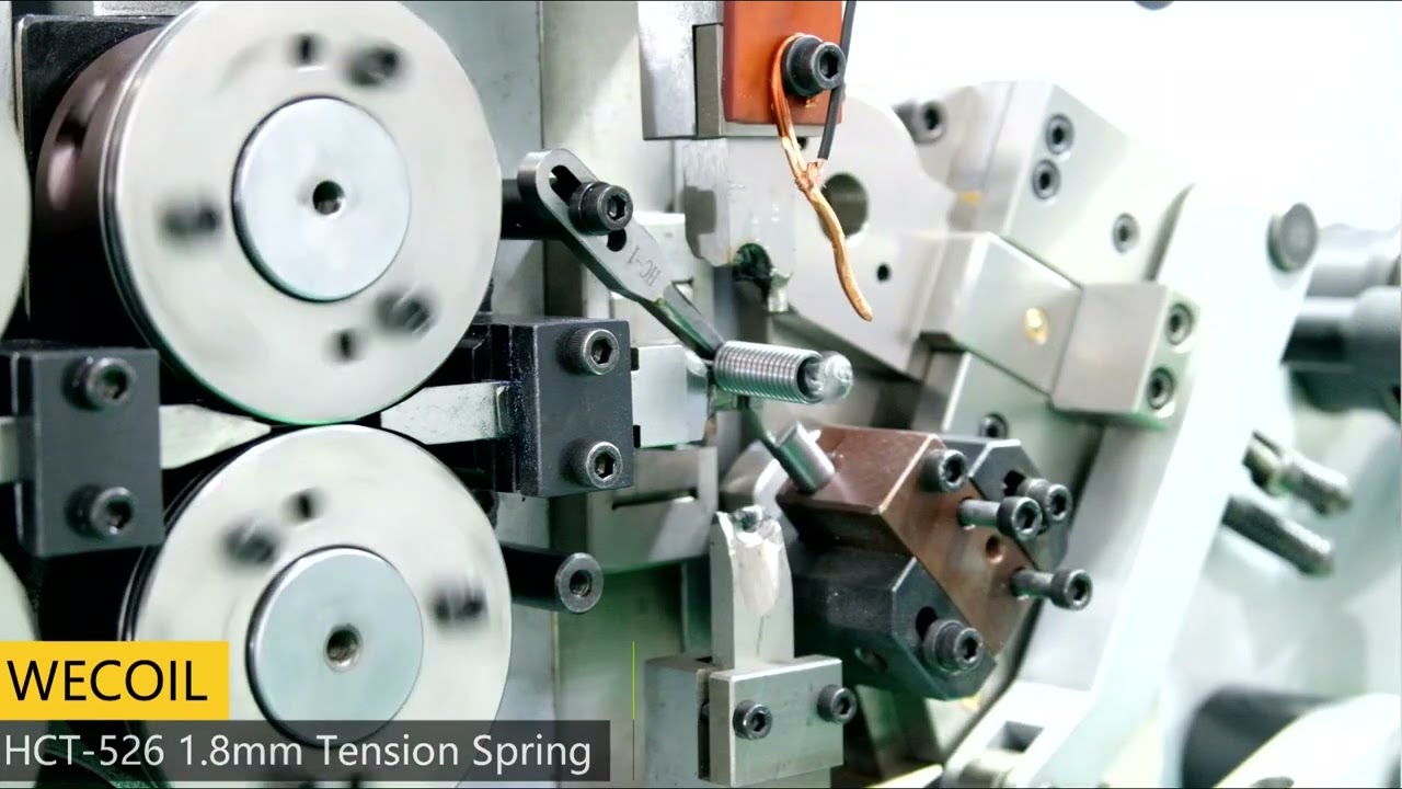 HCT-526 5 axis CNC spring coiling machine make extension spring