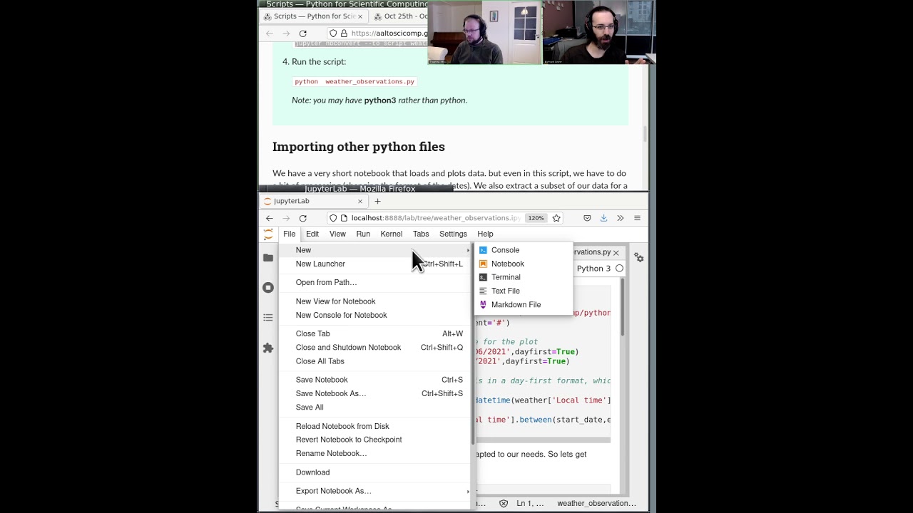 3.1 Scripts - Python for Scientific Computing 2021