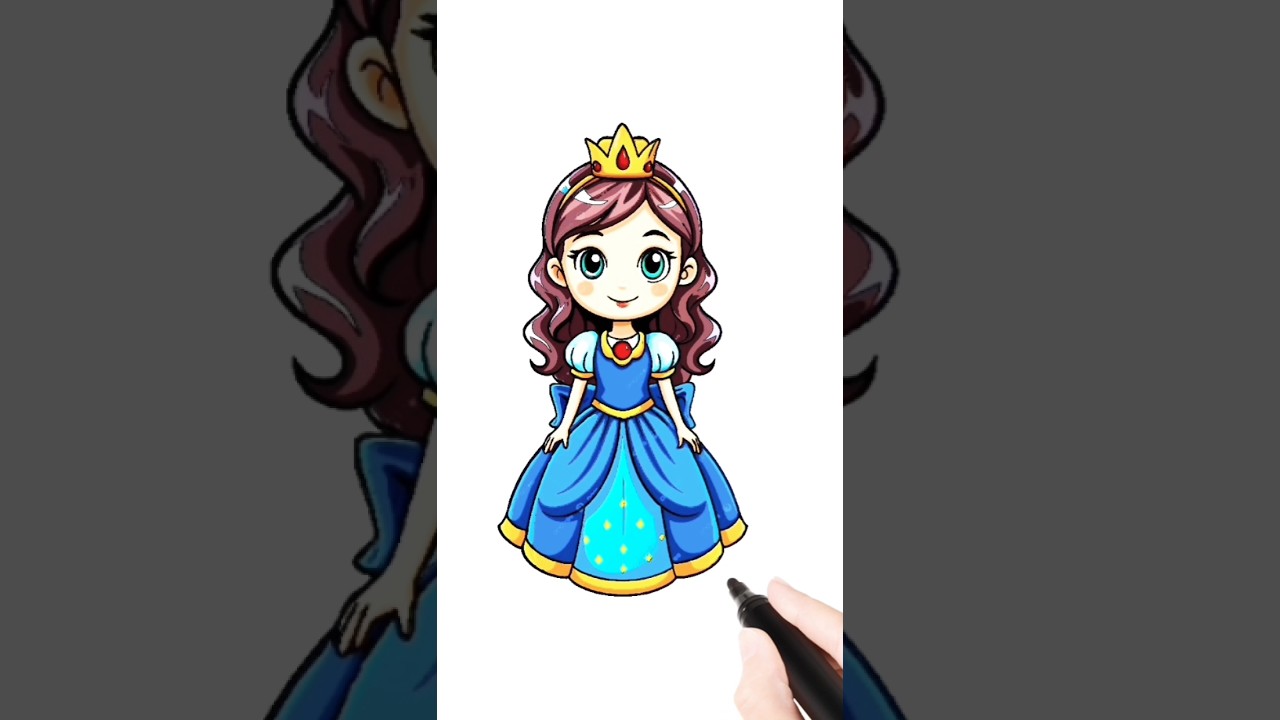 Cute Princess Drawing #princess