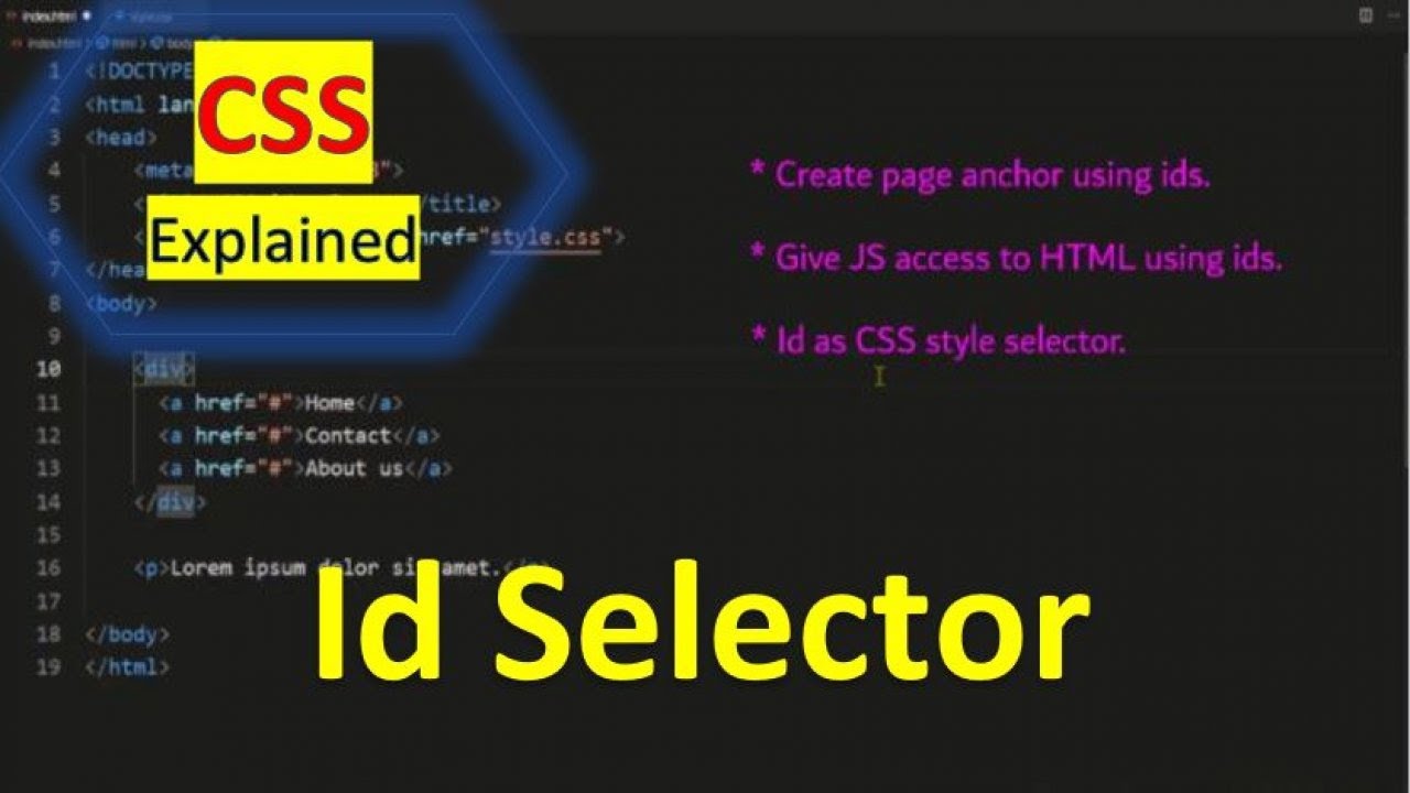 CSS id selector | CSS Explained | #SmartCode