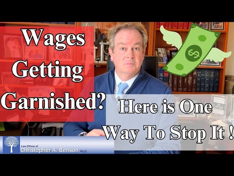 How To Stop A Wage Garnishment. Attorney Christopher A. Benson YouTube Channel Listen To Your Lawyer