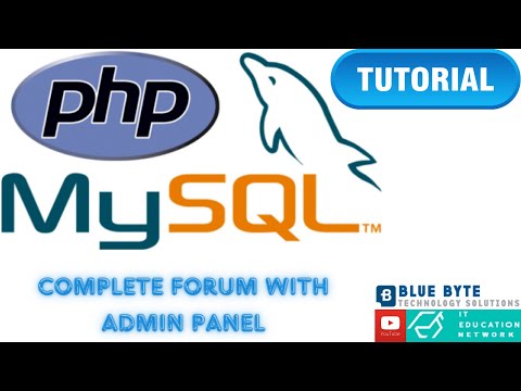 PHP with MySQL Admin Panel - 10 - Creating Topics