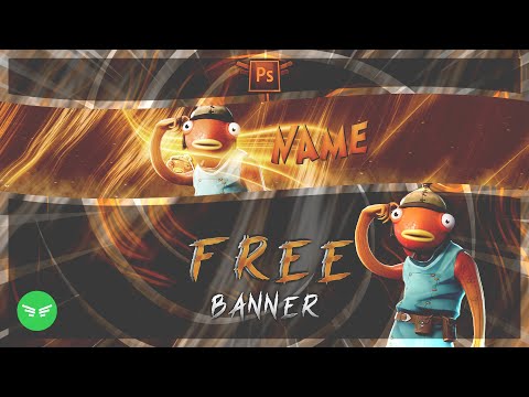 Speed Art - Fortnite Fishstick (Orange) FREE CHANNEL BANNER FOR YOUTUBE/TWITTER