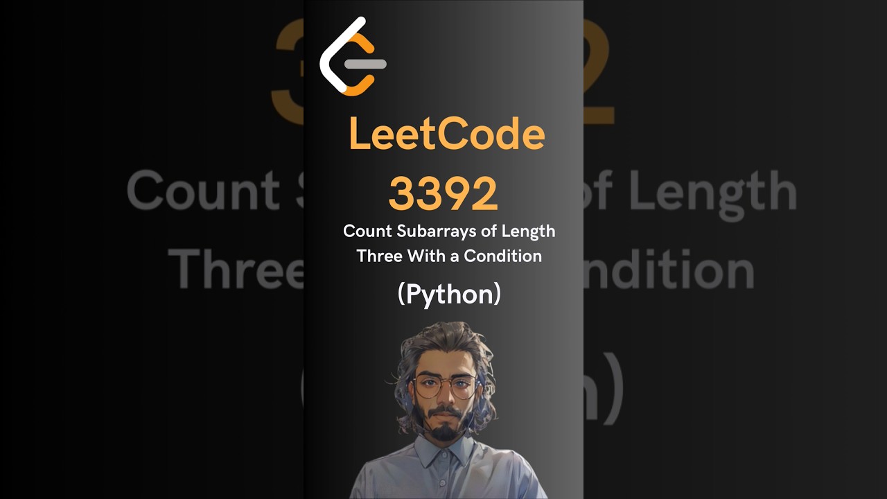 LeetCode#3392 Count Subarrays of Length Three With a Condition - Python