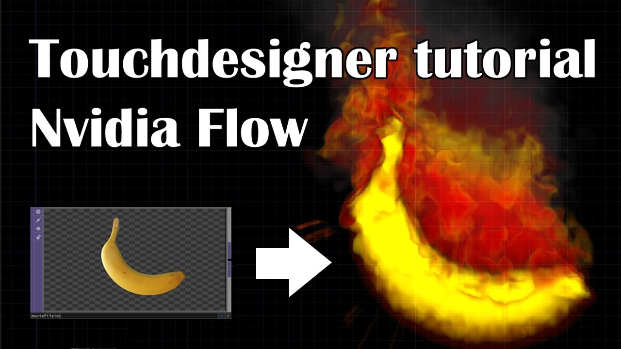 Touchdesigner tutorial - basics fluid simulation with Nvidia Flow
