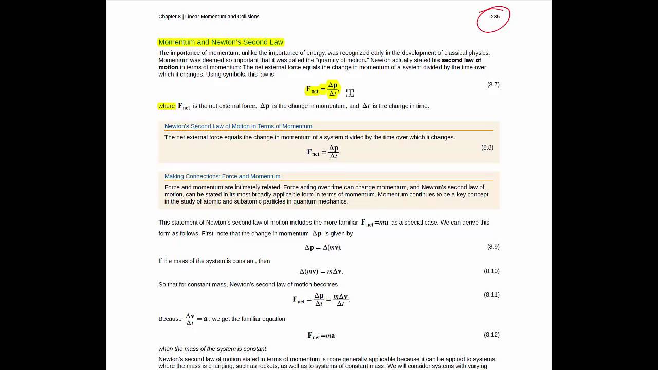 Section 8.1 and 8.2 Reading Guide