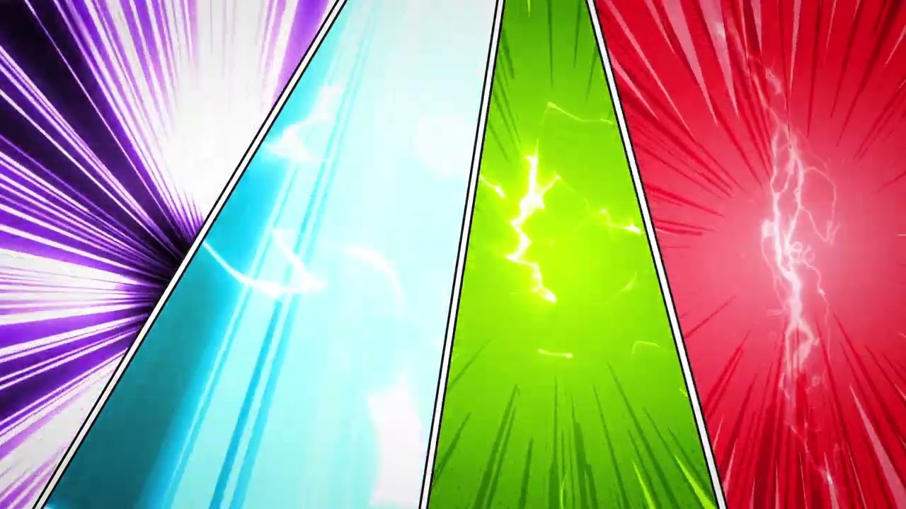 Dynamic Action Comic Book Fx Layout Background Animation