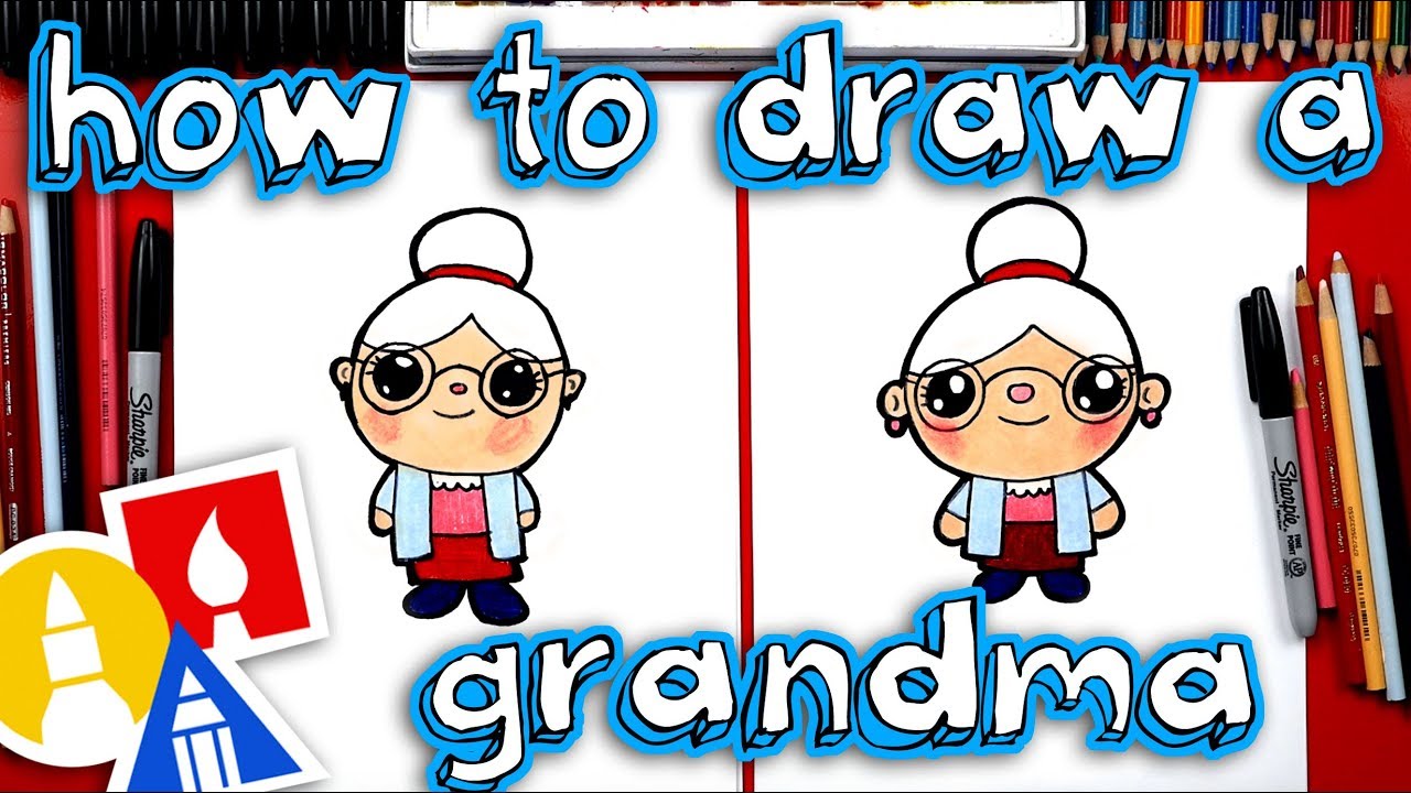 How To Draw A Cartoon Grandma