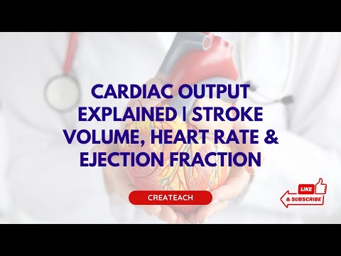Cardiac Output Explained | Stroke Volume, Heart Rate & Ejection Fraction #cardiacoutput #strokevolum