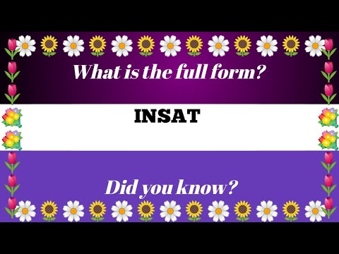 Full Form of INSAT.