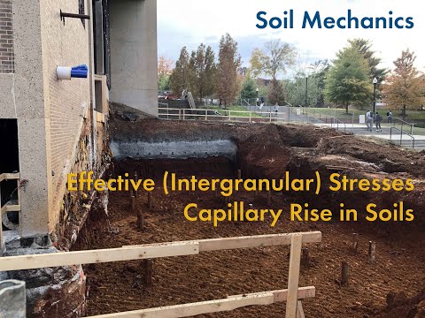 Soil Mechanics: Effective (Intergranular) Stresses and Capillary Rise