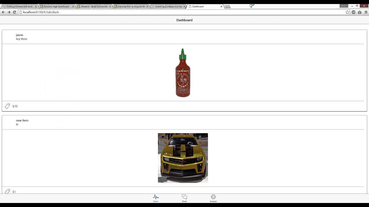 How to build mobile app with html, javascript, and css? AngularFire Ionic