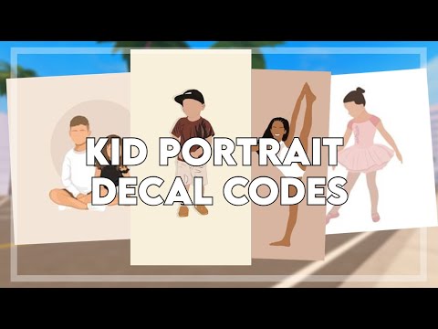 Kid Portrait Decal Codes For Berry Avenue And Bloxurg | ROBLOX VIDEO