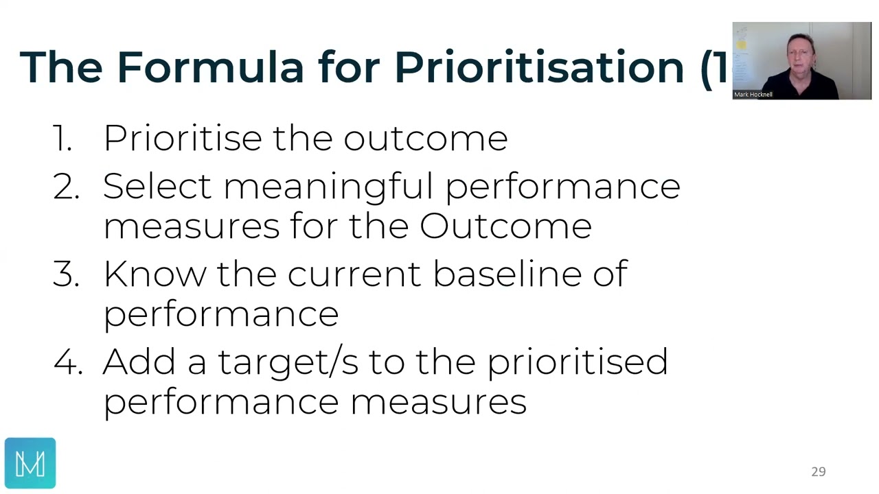 The Formula for Priorisation   Mark Hocknell