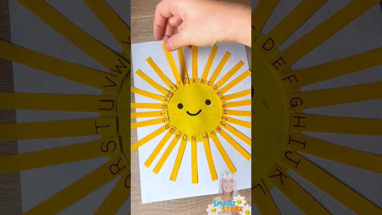 Alphabet Sunshine Craft | Upper and Lowercase Letter Matching Activity