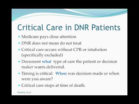 Critical Care in the DNR Patient