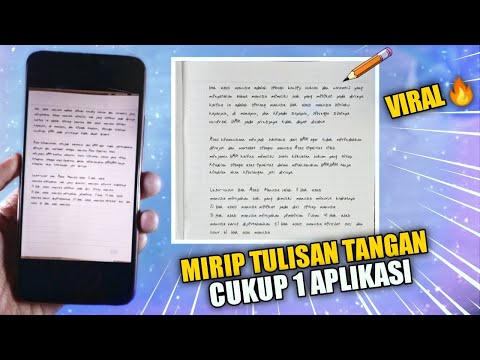 Cara Menulis Instan Mirip Tulisan Tangan Di HP