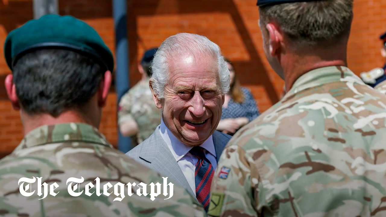 King Charles 'glad to be out of cage' in first military visit since ...