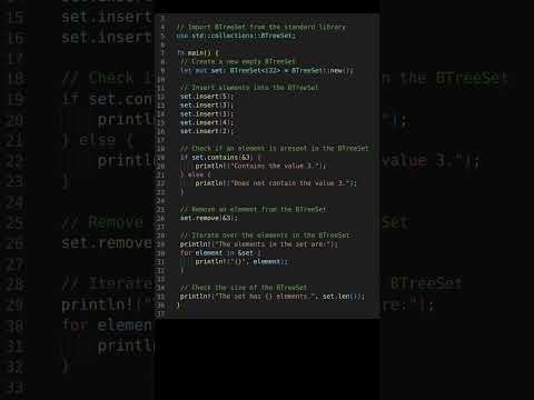 Essential BTreeSet Operations in Rust: Insertion, Deletion, and Querying