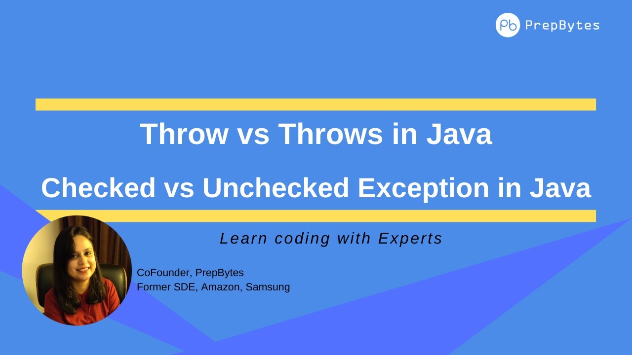 Throw vs Throws in Java | Checked vs Unchecked Exception in Java | Java Interview Questions