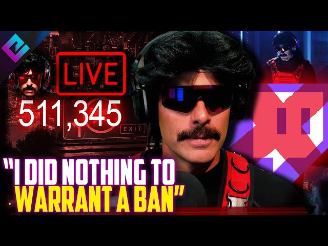 Dr Disrespect opens up about Twitch ban on live stream