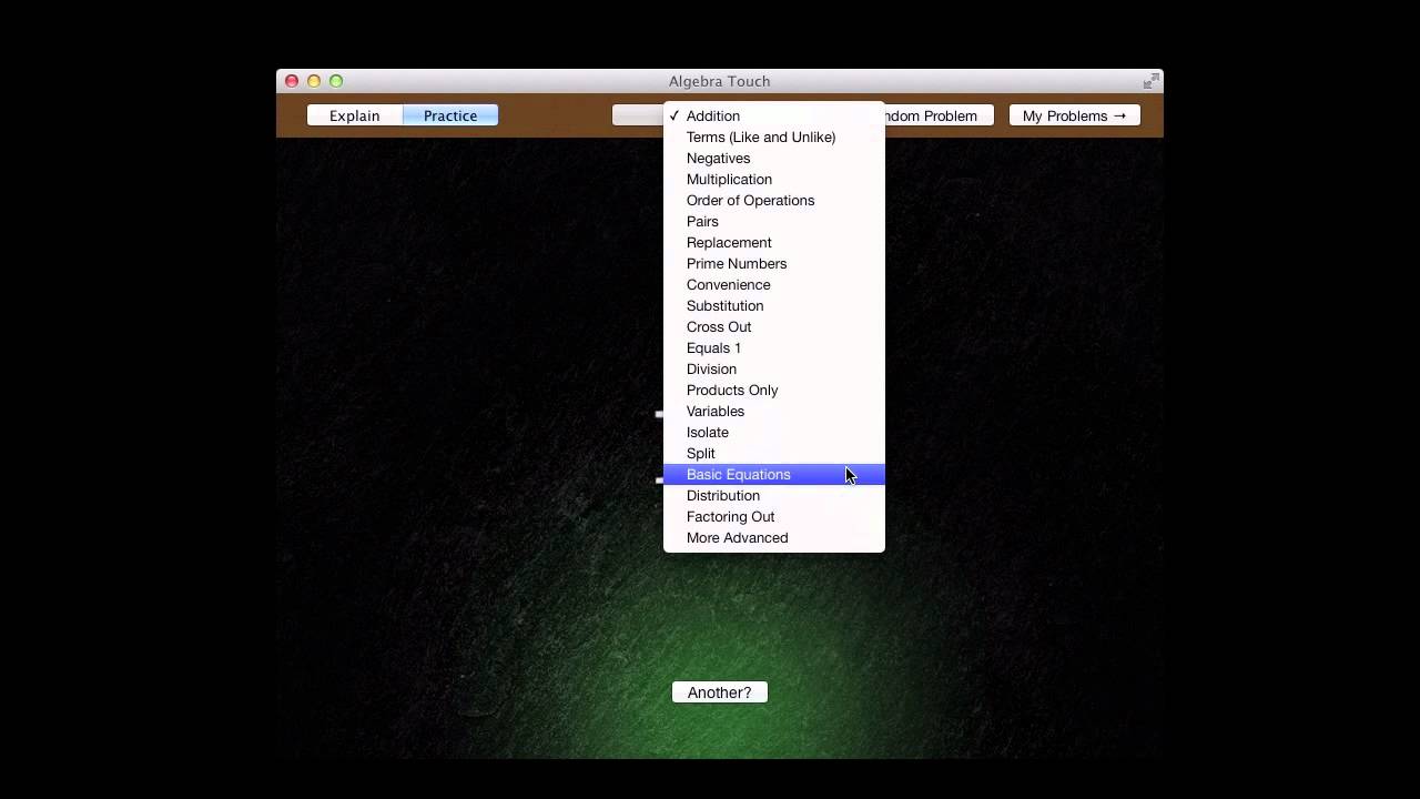 Algebra Touch for OSX