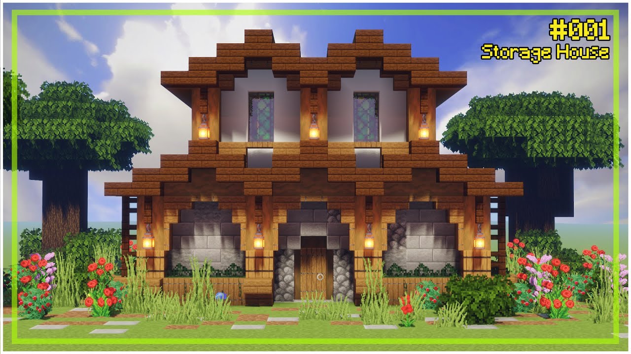 ⚒️ Minecraft: How to Build a Medieval Storage House - Minecraft Builders