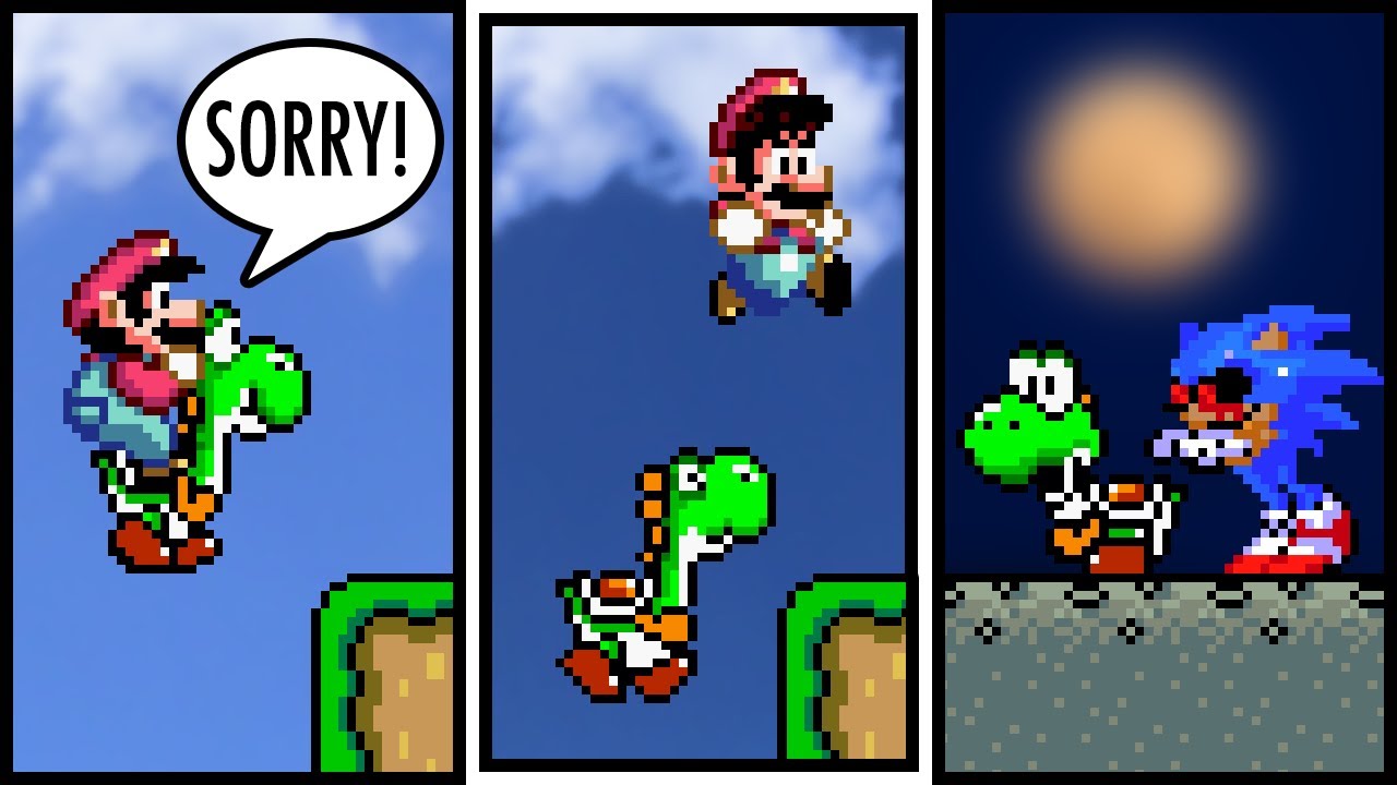 Why you should never drop Yoshi in a pit...