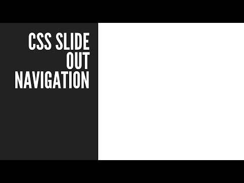 Learn CSS Slide Out Navigation Styling Part 1 2 - Mind Luster