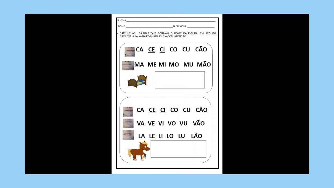 Atividades para ALFABETIZAÇÃO com todas as sílabas simples! Acesse o link na descrição.