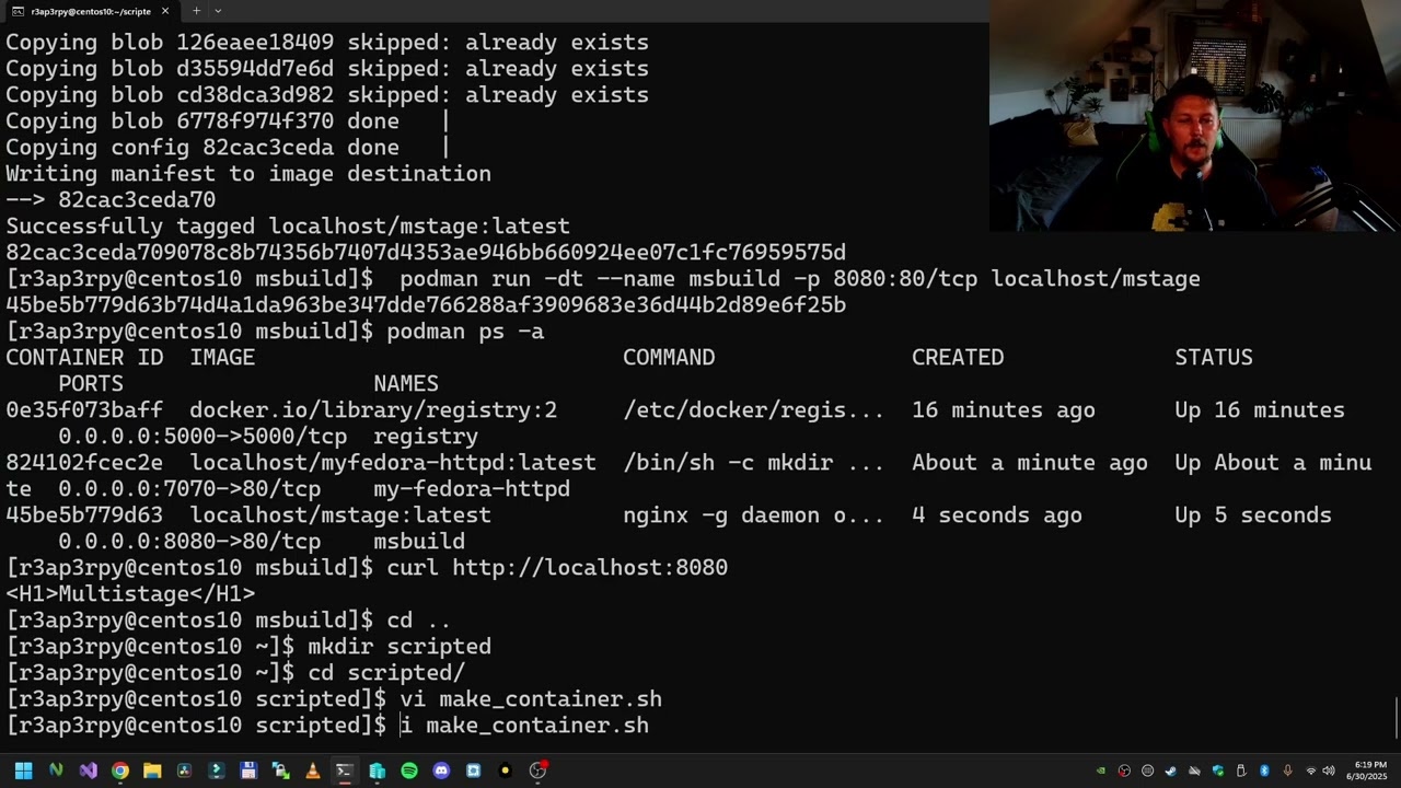 Podman - Buildah, creating and managing images
