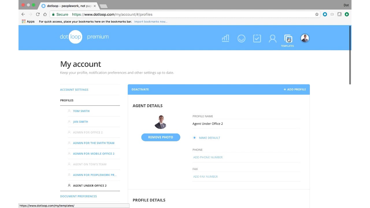 Attaching your association in dotloop