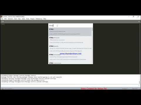 Installing SublimeText3 HTML5 Package Windows 10